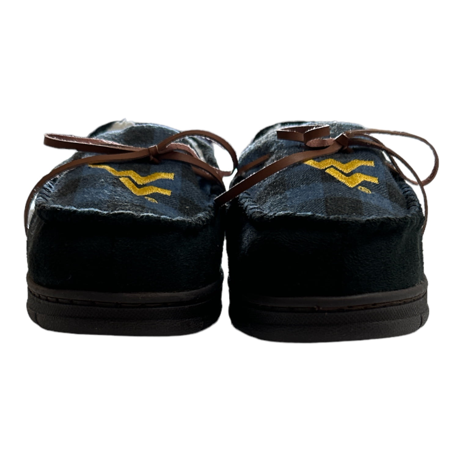 FOCO NCAA WV Men's Fleece Lined Embroidered Sports Logo Moccasin Style ...