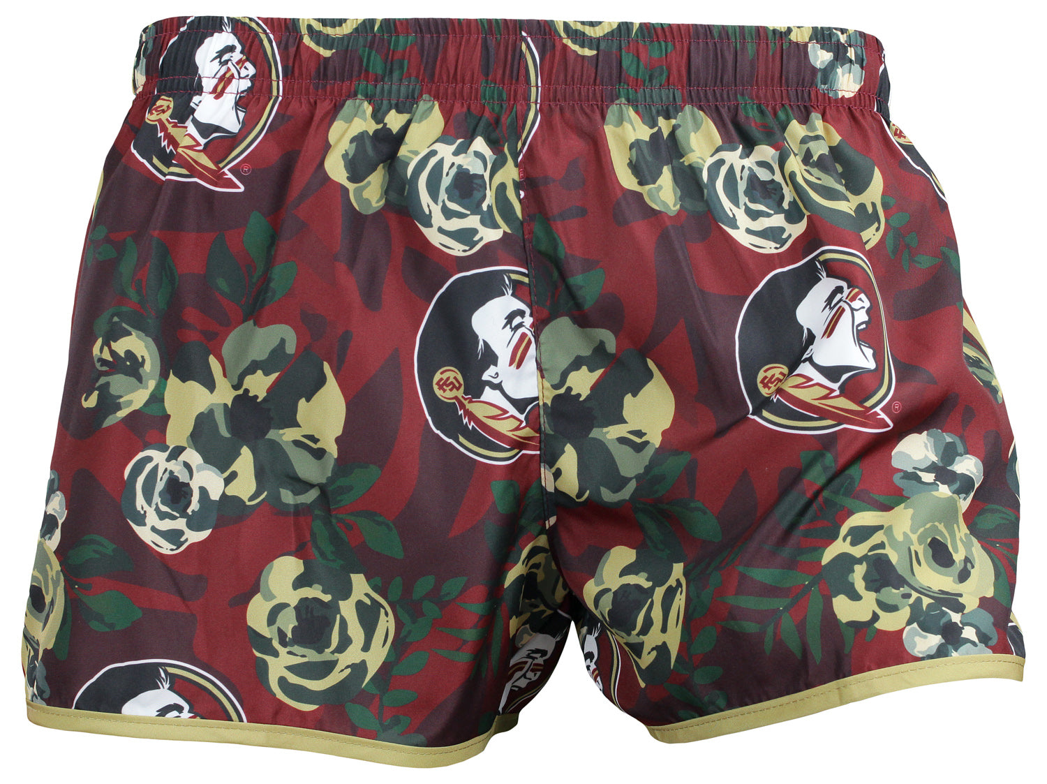 FOCO NCAA Women's Florida State Seminoles Floral Running Shorts ...