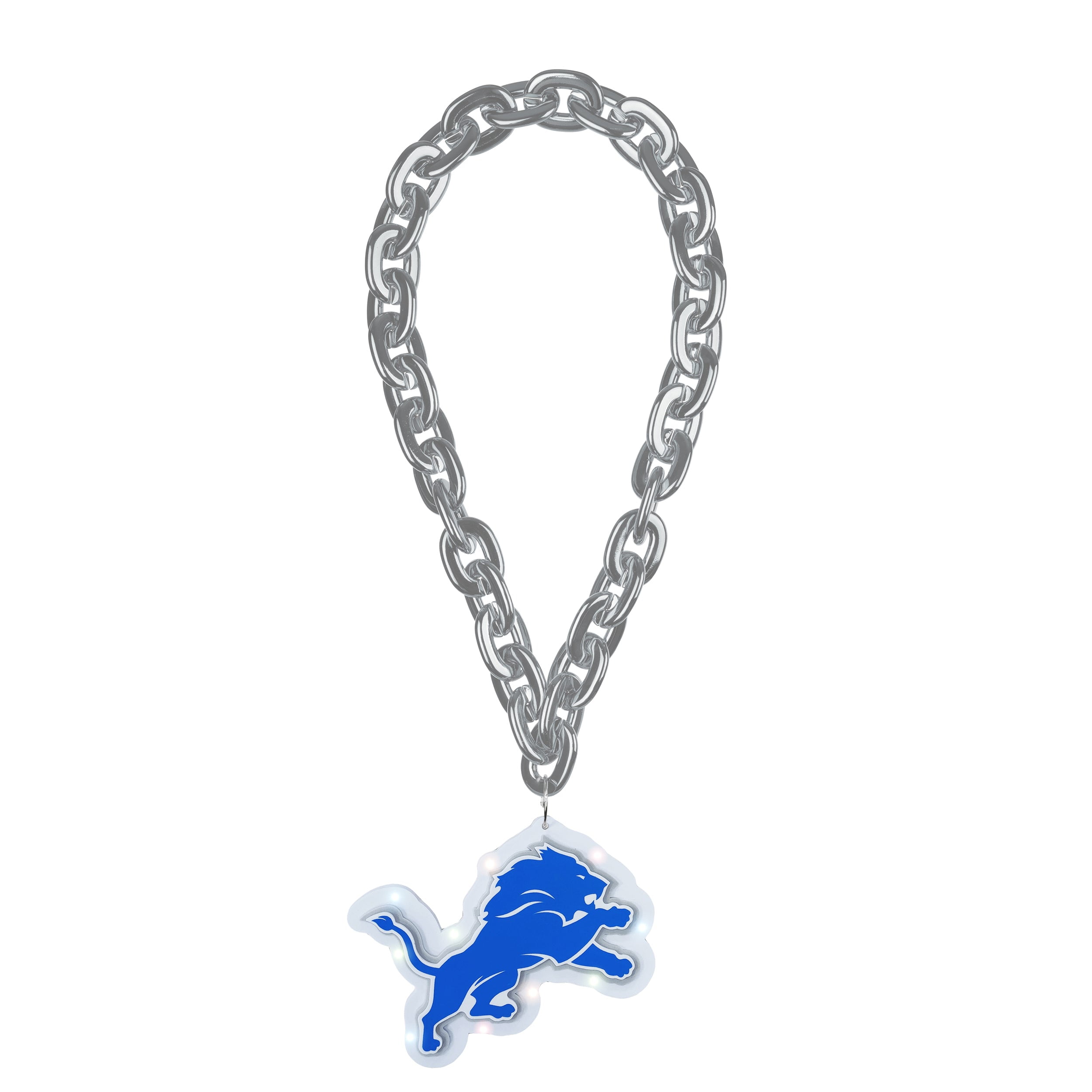 FOCO NFL Detroit Lions Team Big Logo Light Up Chain - Walmart.com