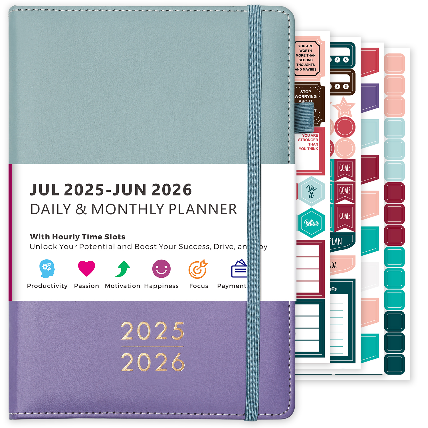 FOCUS DAY 2025-2026 Academic Planner - Daily Organizer with Hourly ...
