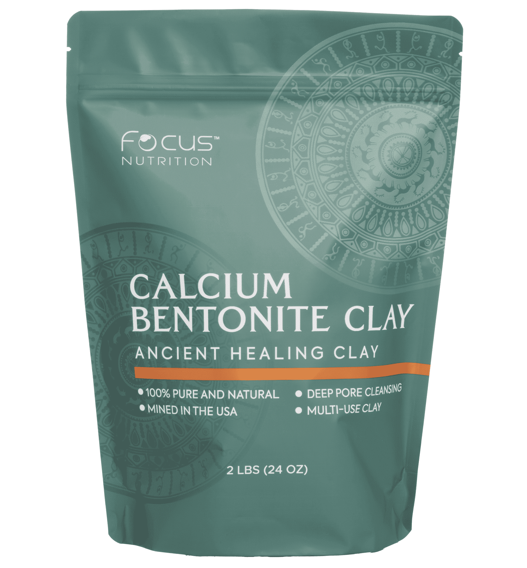 Focus Nutrition Calcium Bentonite Clay, 2 lbs Powder, Face Mask, Body ...