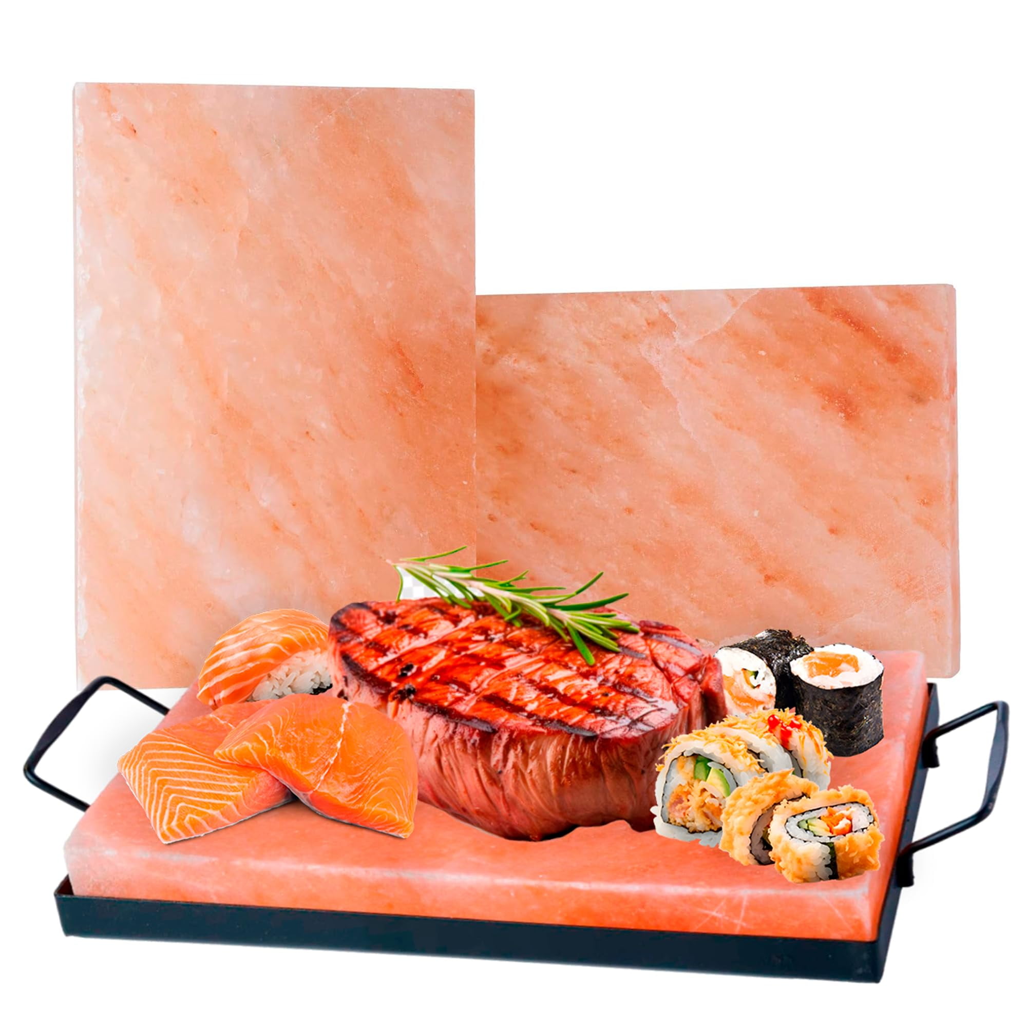 FOCUS NUTRITION Pink Himalayan ESF27 Salt Block With Tray - Salt Stone ...