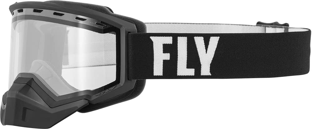 FOCUS SNOW GOGGLE BLACK/WHITE W/CLEAR LENS - Walmart.com