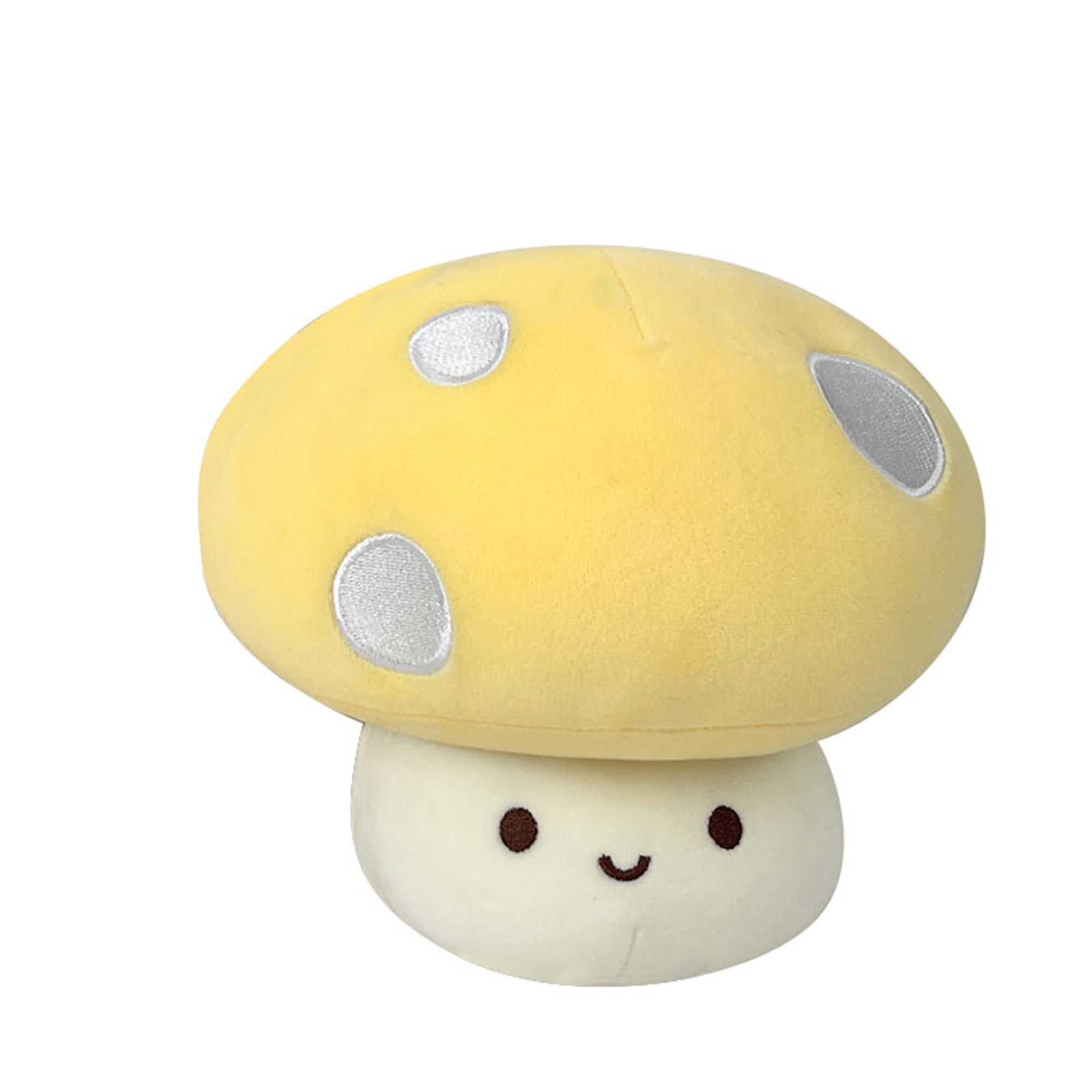 FOCUSNORM Cute Mushroom Plush Toy Soft Throw Pillow Plushies Stuffed ...