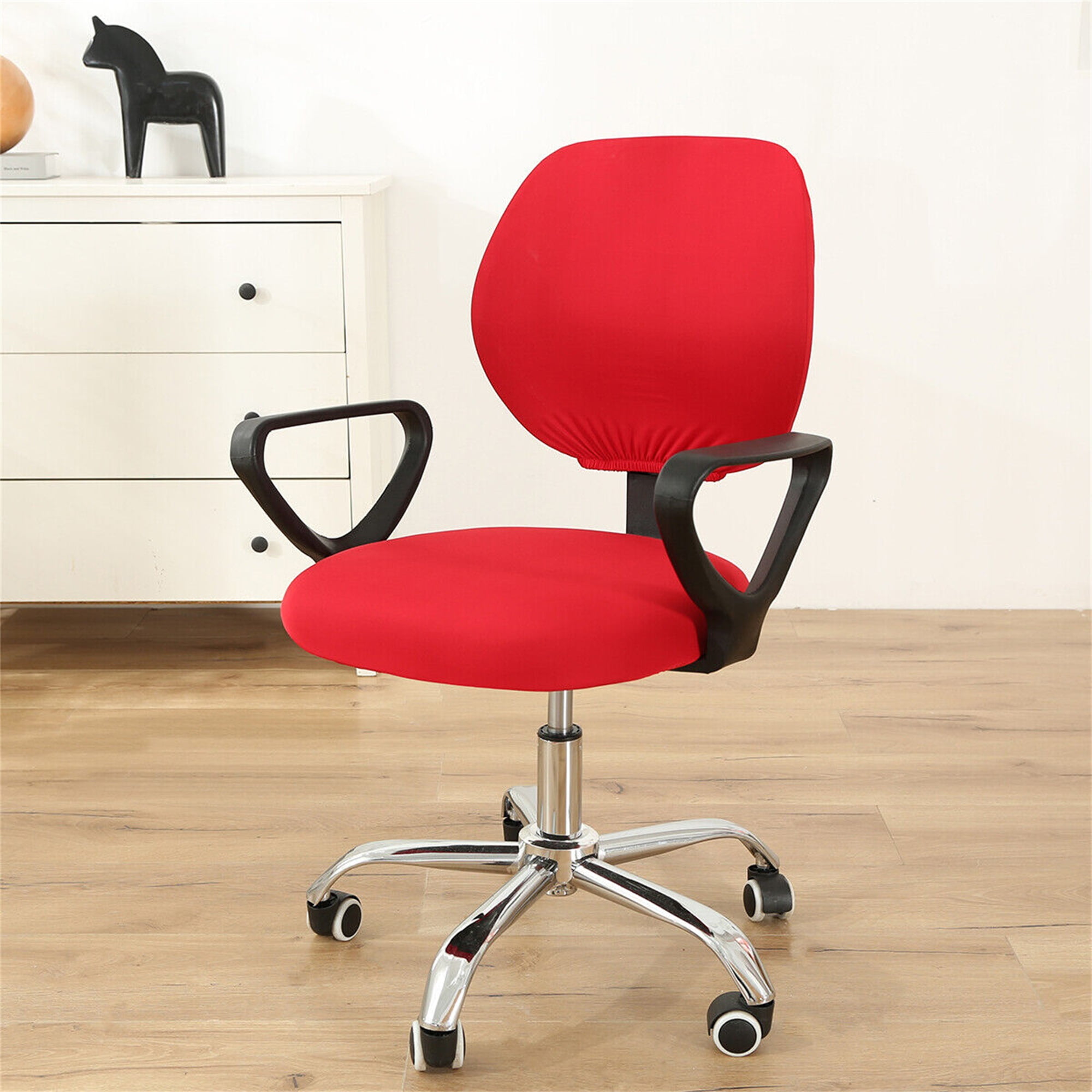 FOCUSSEXY Office Chair Cover Computer Desk Chair Covers Stretchable ...
