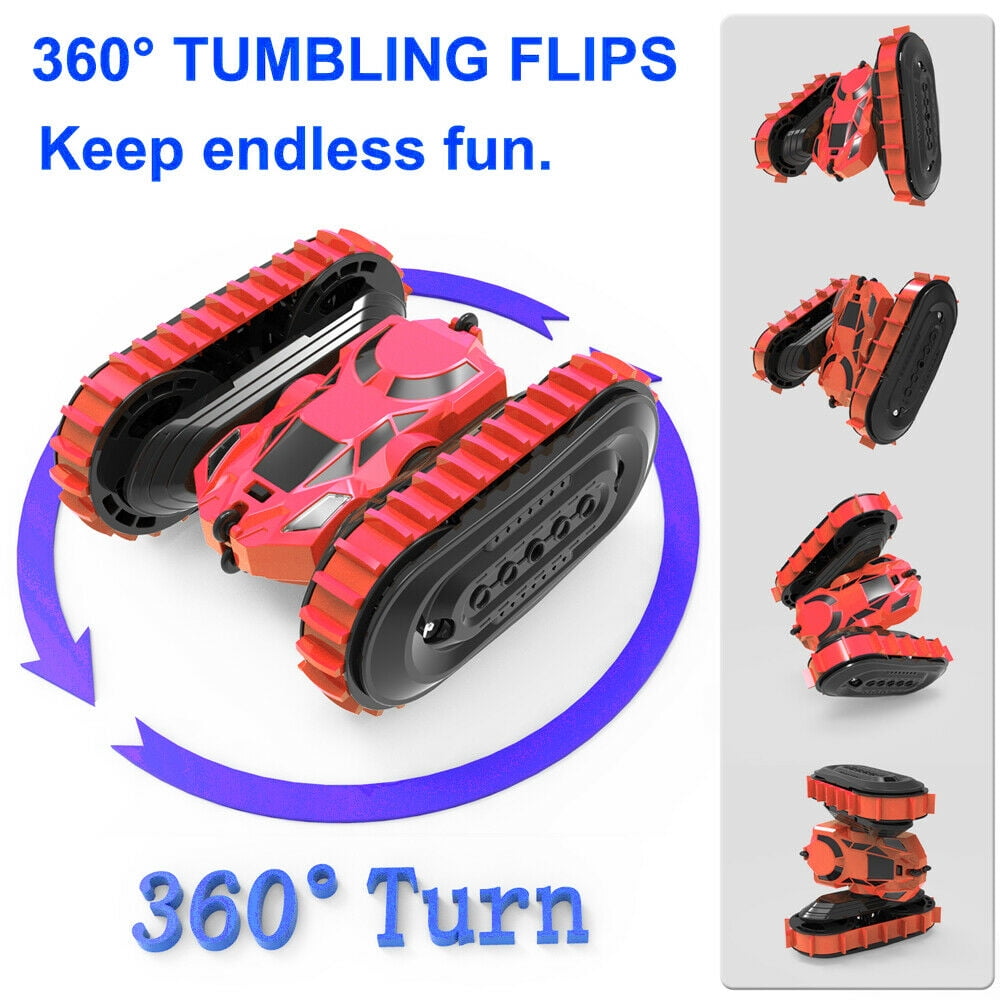 FOCUSSEXY RC Cars Stunt car Remote Control Car Double Sided Swing Arm ...