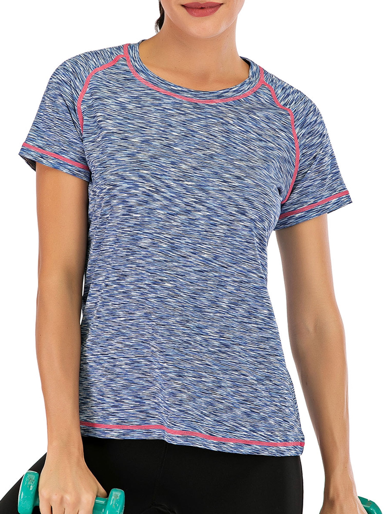 FOCUSSEXY Women's Short Sleeve T-Shirt Women Workout Shirts Yoga Tops ...