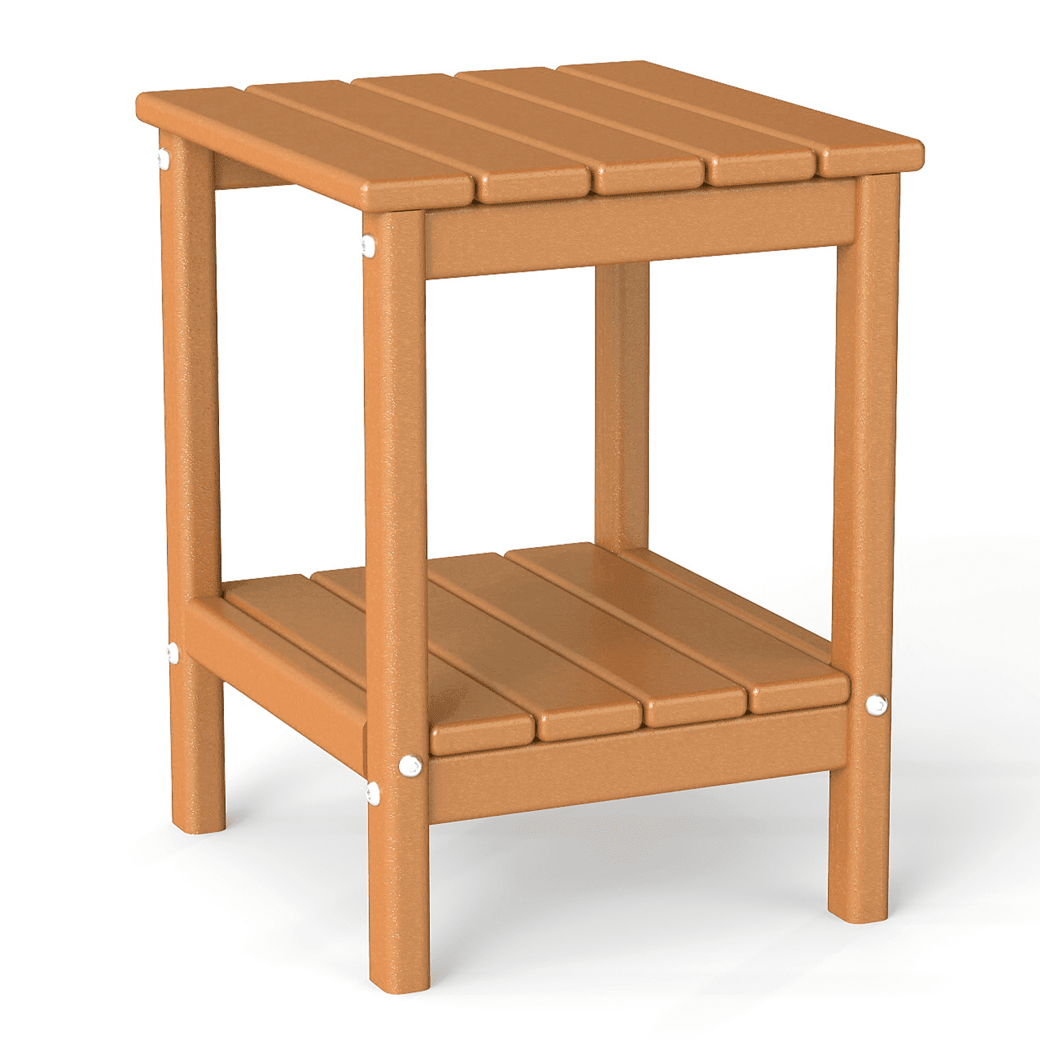 FODINGHILL 2-Tier Outdoor Side Table, HDPE All Weather Adirondack Patio ...