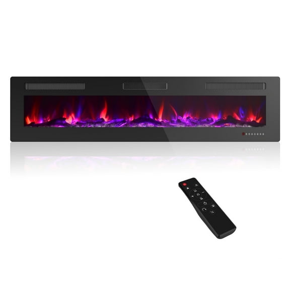 32" Electric Fireplace with Mantel, Freestanding TV Stand with 23 ...