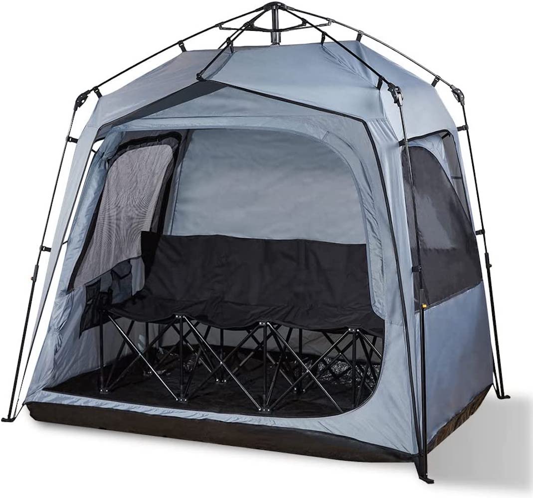 Territory Tents 6 Sided 10 Ft X 10 Ft Slate Portable Pop-Up Tent ...