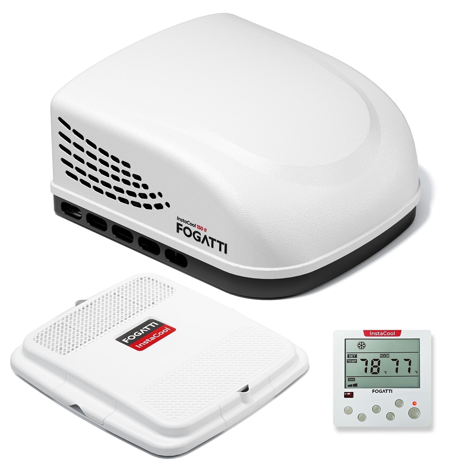 FOGATTI RV Air Conditioner InstaCool 15000 BTU Rooftop AC Unit ...