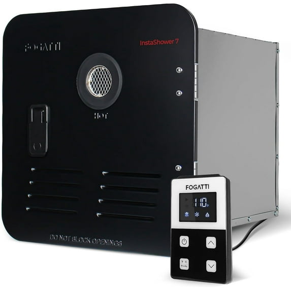 RV Tankless Water Heater, 48000 BTU, with 15 x 15 inches Black Door and ...