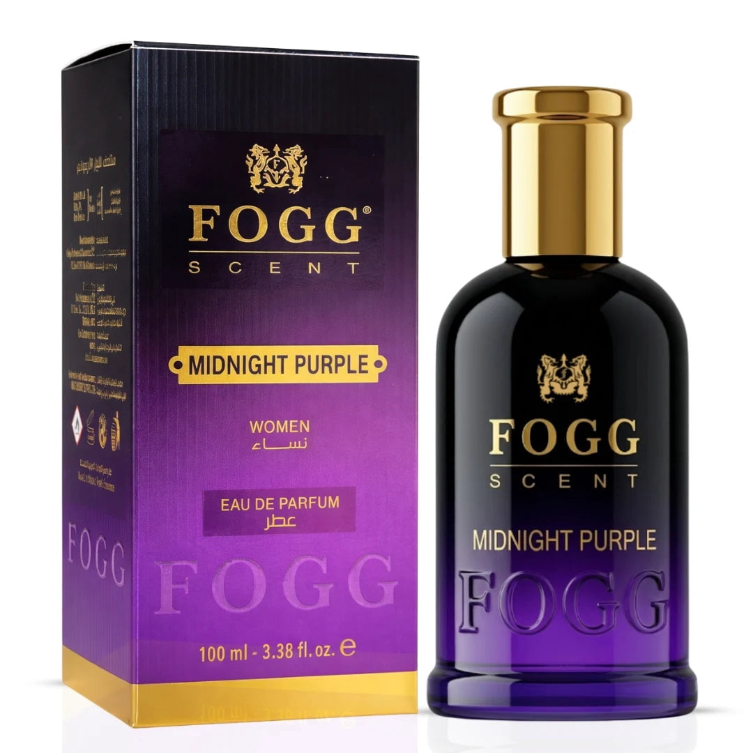 Midnight Purple for Women Eau de Parfum Spray 100ml (3.38 oz) by Fogg ...