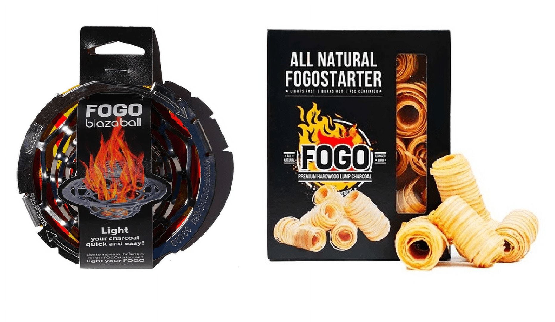 FOGO Ultimate Fire Starter Bundle, Blazaball and FOGOstarters Natural ...