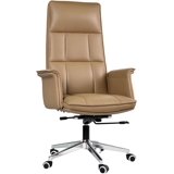FOH Premium Genuine Leather Executive Office Chair - High Back (Orange ...