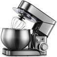 FOHERE 5.8 Qt Stand Mixer, 6 Speed Stainless Steel Mixer, Powerful ...