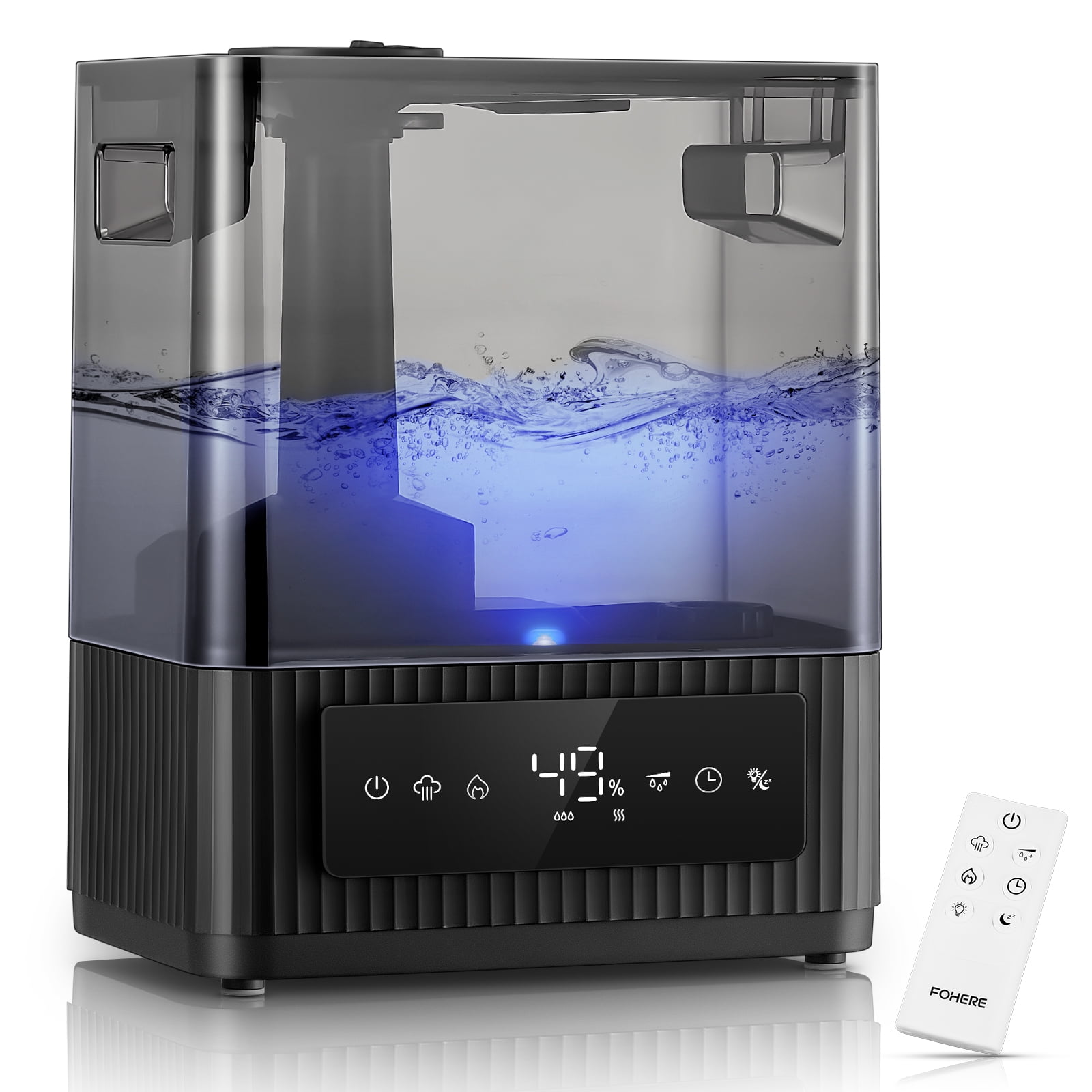 FOHERE 6L Warm and Cool Mist Humidifier for Home, Top Fill Ultrasonic ...