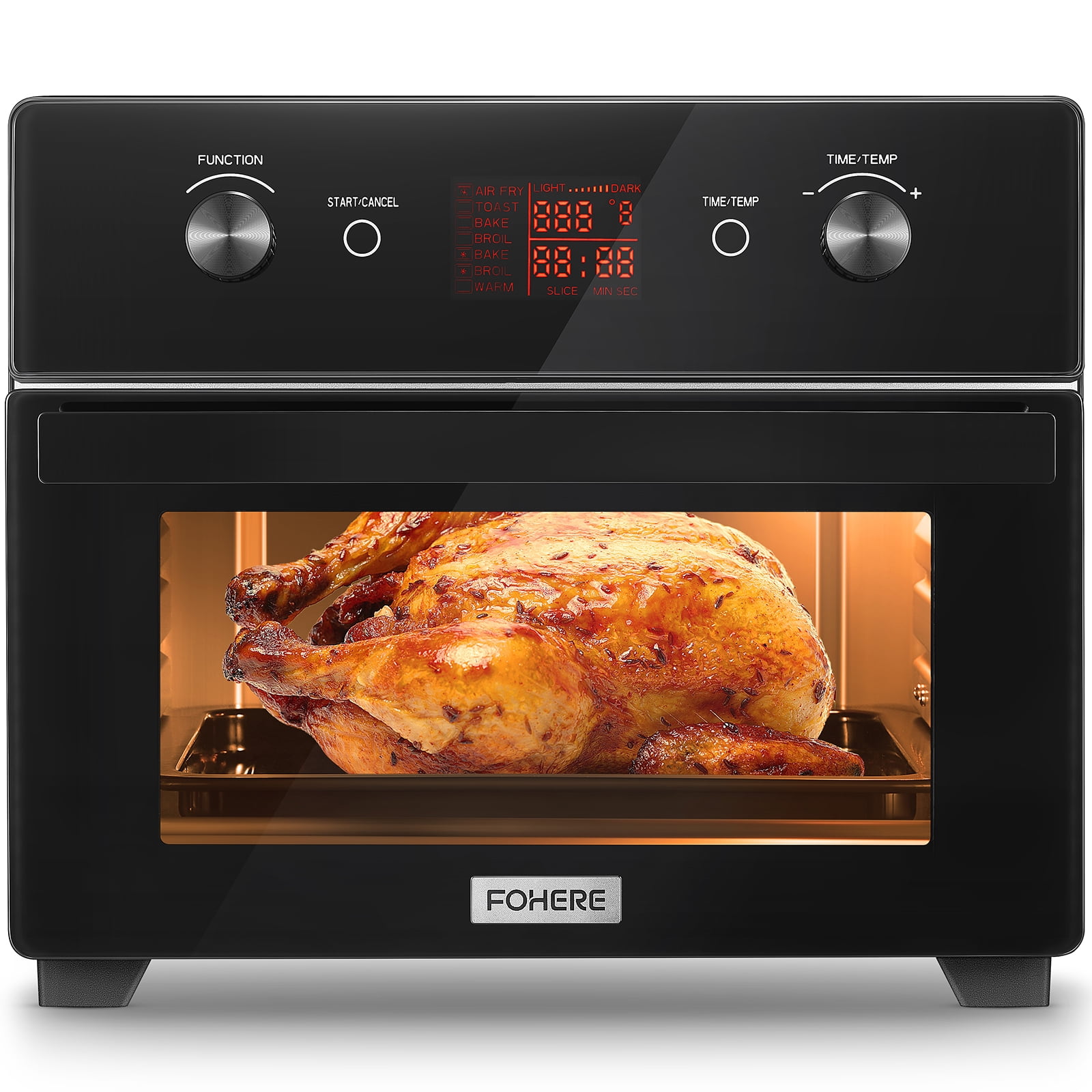 FOHERE 20 QT Air Fryer Toaster Oven Combo, Space Saver Kitchen, 7 ...