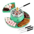 FOHERE Smores Maker Tabletop Indoor, Flameless Electric Marshmallow ...