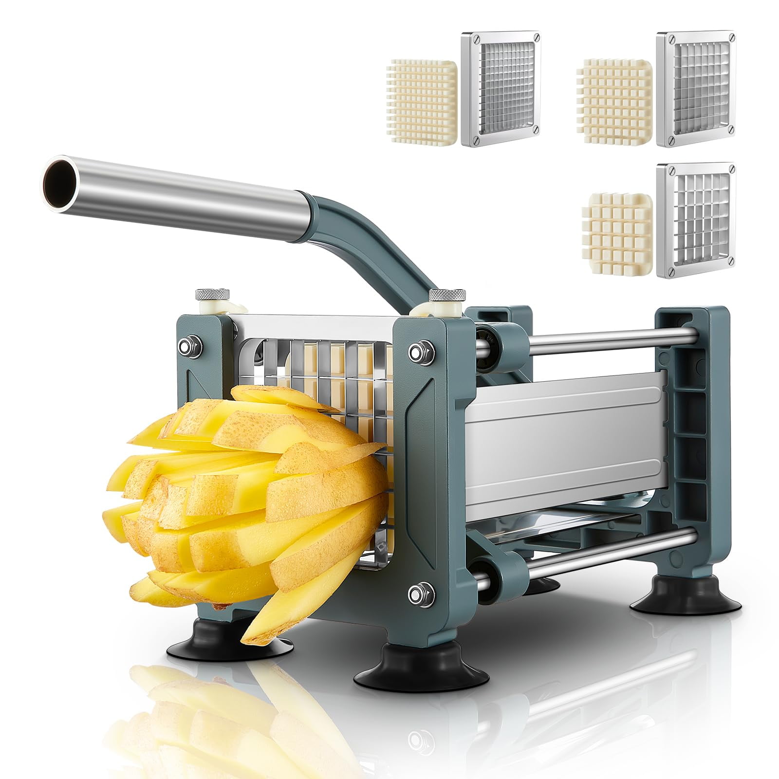 FOHRER French Fry Cutter, Professional Manual Potato Cutter for Fries ...