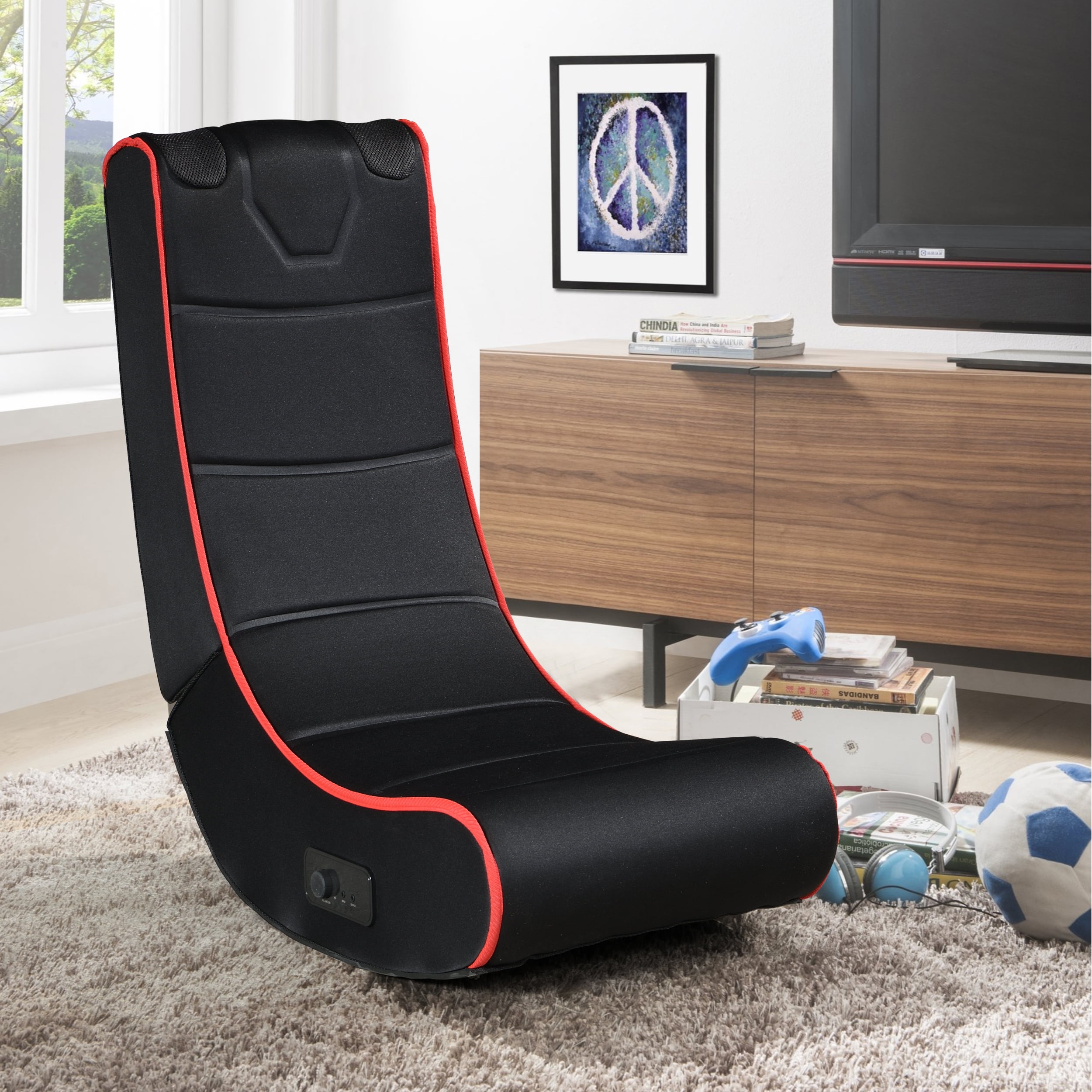 FOLDABLE GAMING CHAIR WITH ONBOARD SPEAKERS 72804 - Walmart.com