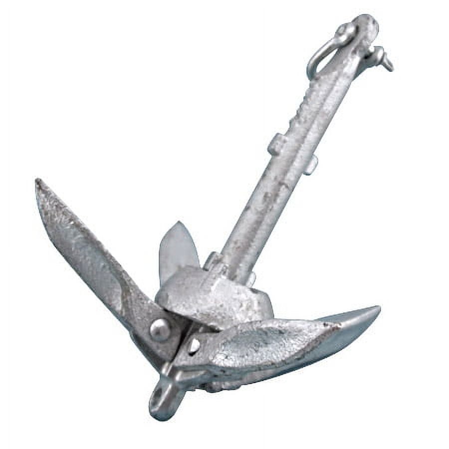 FOLDING GRAPNEL ANCHOR 1.5 LB, GALVANIZED CAST IRON FOLDING ANCHOR ...