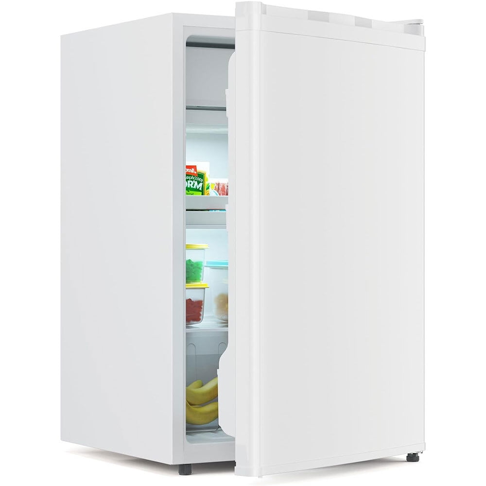 FOLDLIFE 4.3 Cu. Ft Mini Fridge With Freezer, Single Door Mini Fridge ...