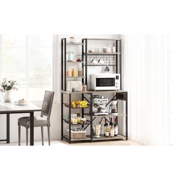 Dextrus Kitchen Baker's Rack with Power Outlets USB Ports, 6-Tier ...