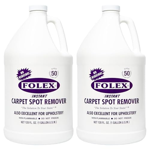 FOLEX 128 oz Instant Carpet Spot Remover Carpet Cleaner Gallon Refill ...