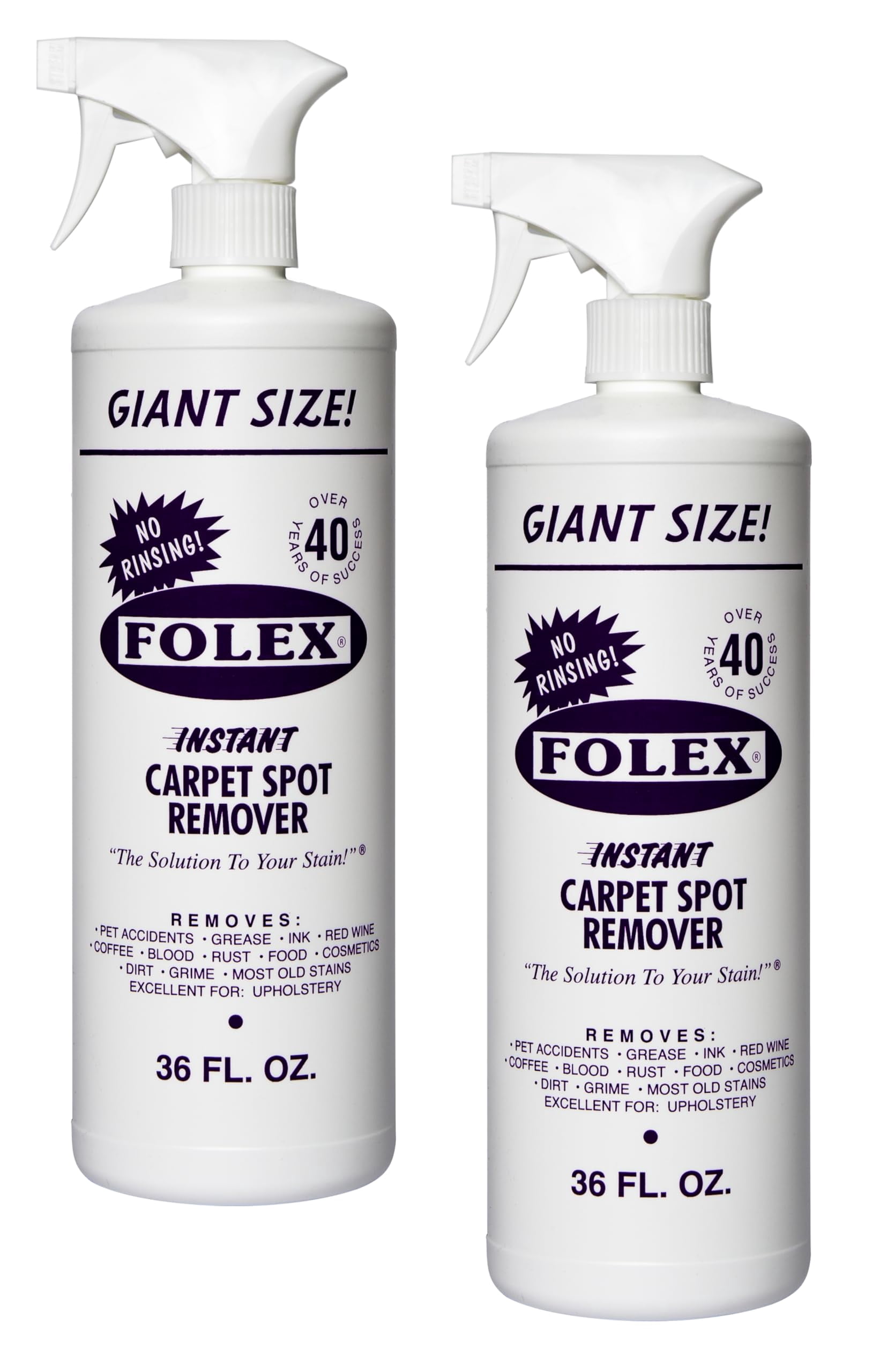 FOLEX Instant Carpet Spot Remover Carpet Cleaner - 32 oz - Removes Pet ...