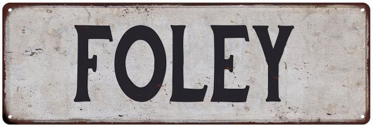 FOLEY Vintage Look Rustic Chic Metal Sign 6x18 106180036275 - Walmart.com