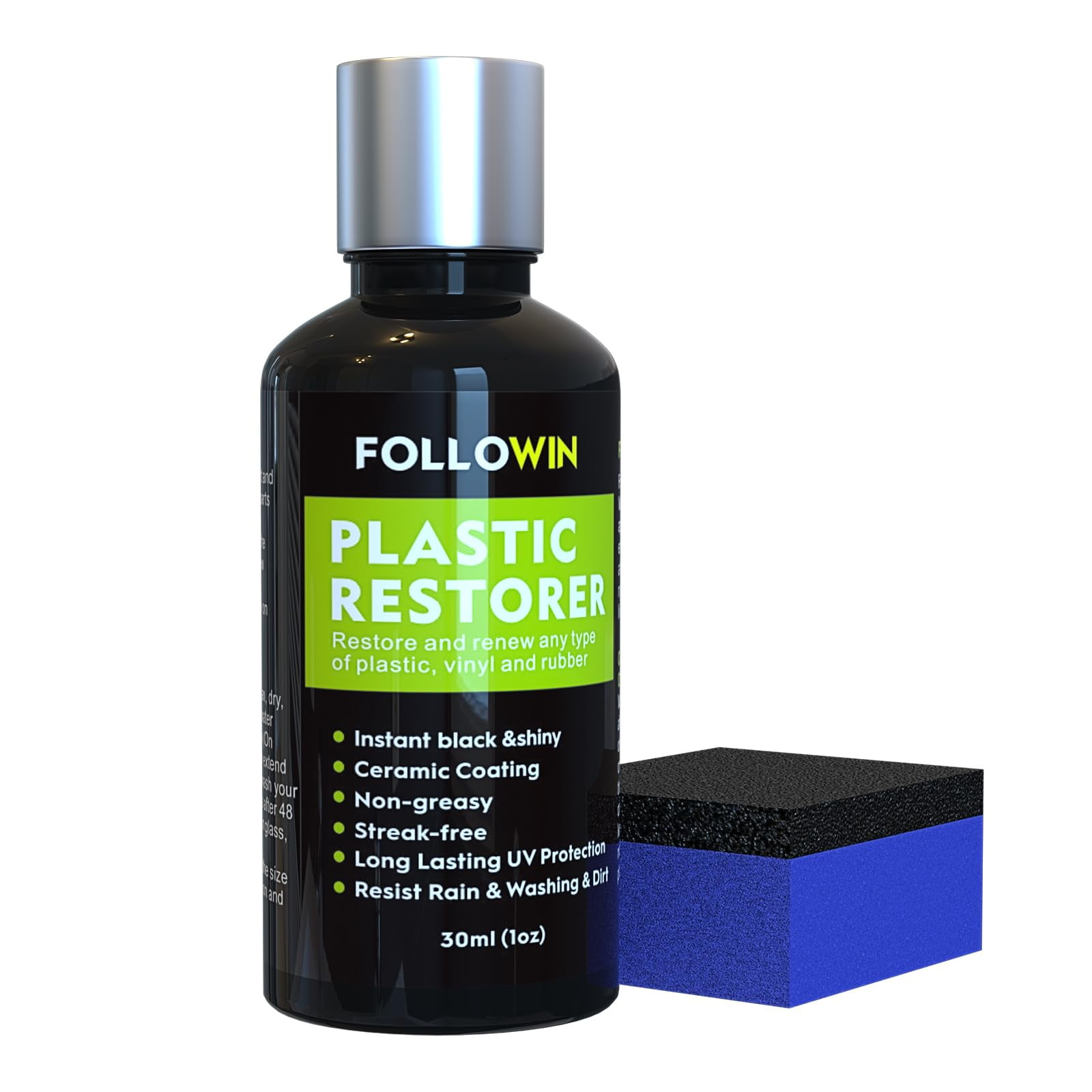 FOLLOWIN Plastic Restorer for IFF17 Cars, Trim Restore, Resists Water ...