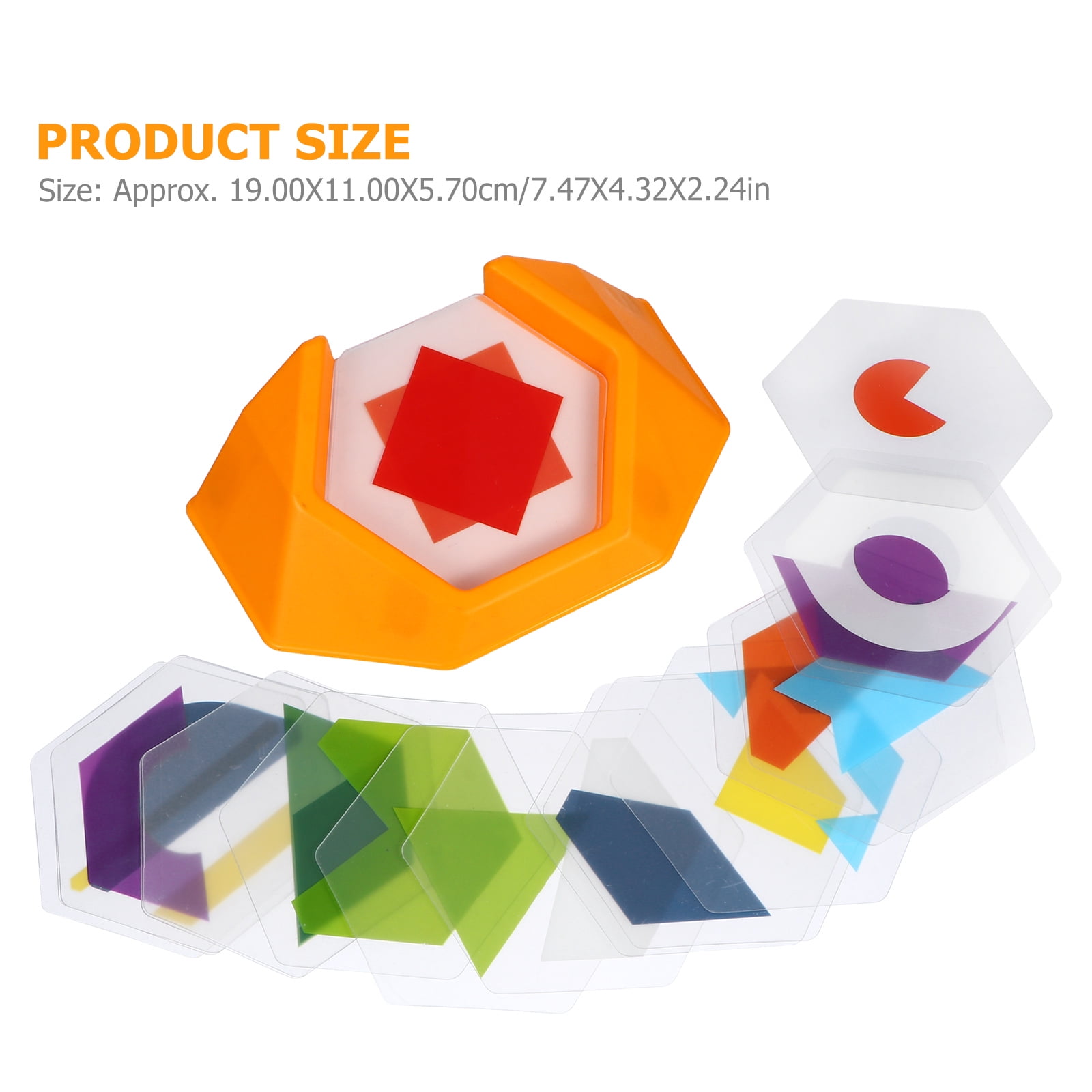 FOLOYORI 1 Set Geometric Shape Puzzle Assorted Color Plastic Brain ...