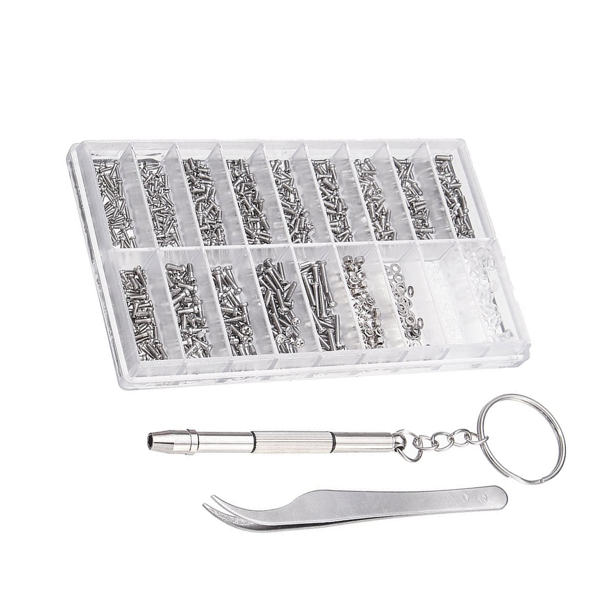 FOLOYORI 1 Set Silver Screw Kit for Watches Jewelries Maintenance ...