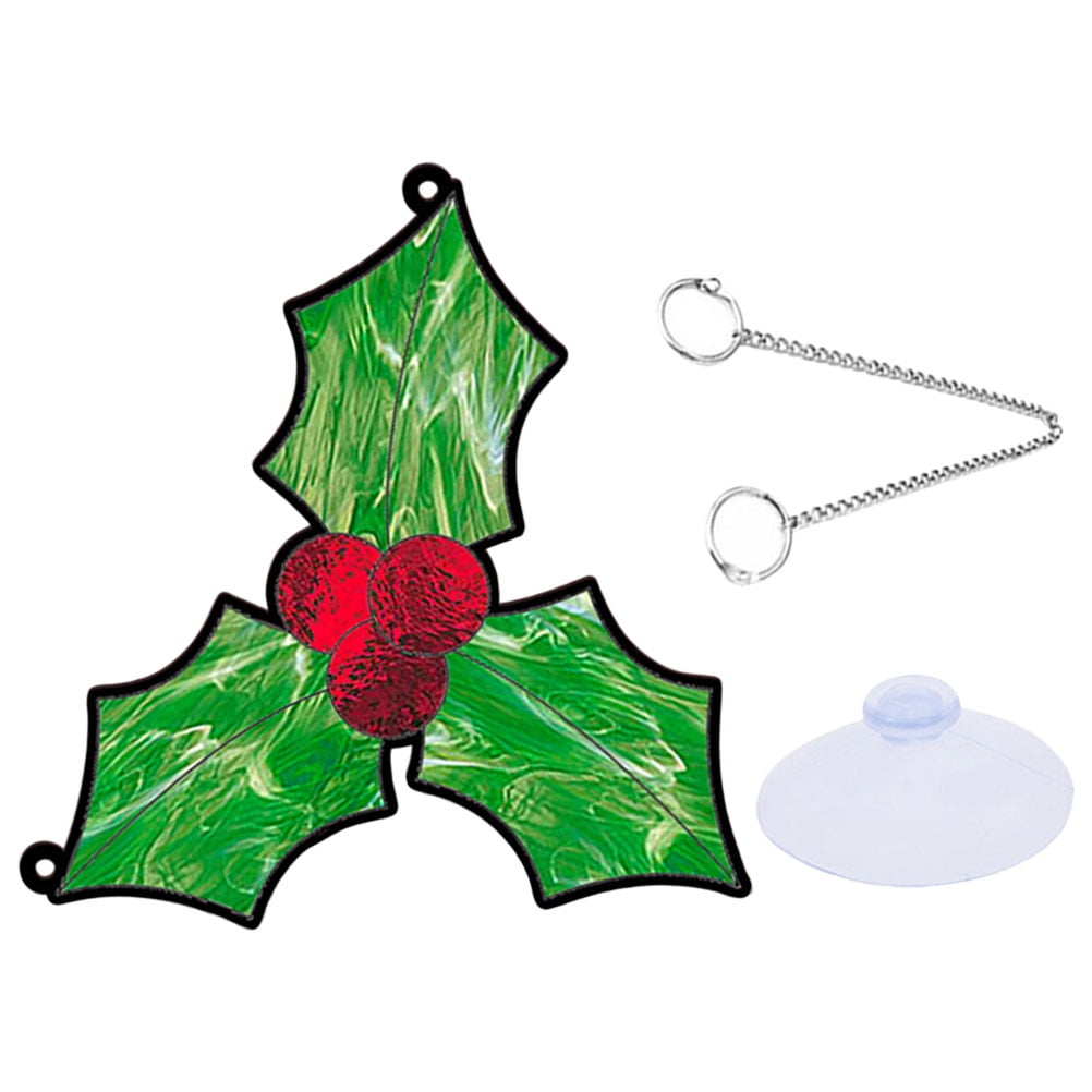 FOLOYORI 1 Set of Christmas Tree Hanging Ornament Acrylic Stained with ...