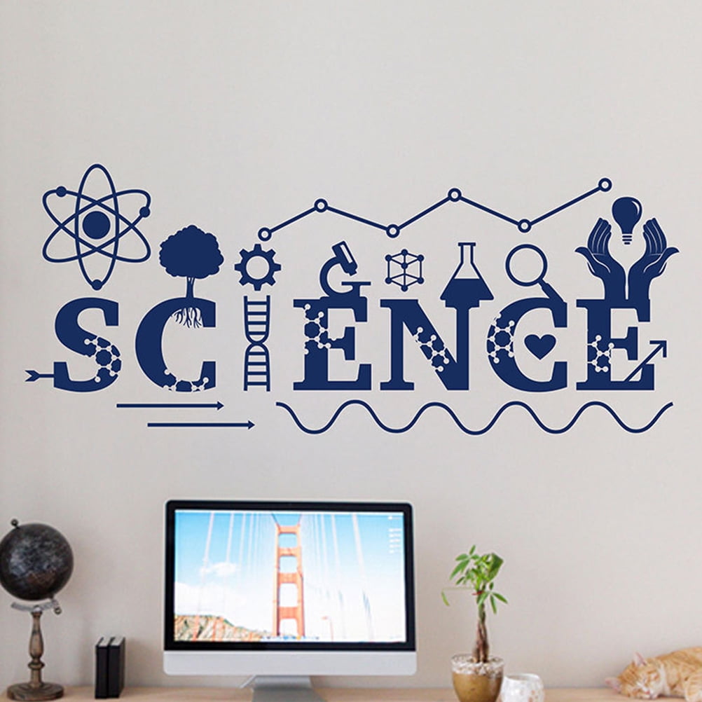 FOLOYORI 1 Sheet Creative Decal Science Wall Decals Wallpaper for Kids ...