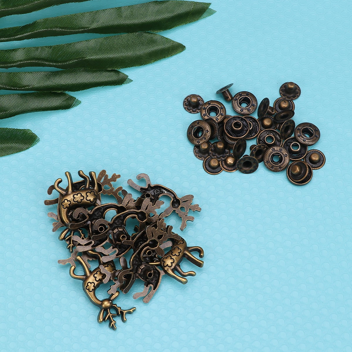 FOLOYORI 10 Sets Deer Style Zinc Alloy Snap Button Buckle Fittings for ...