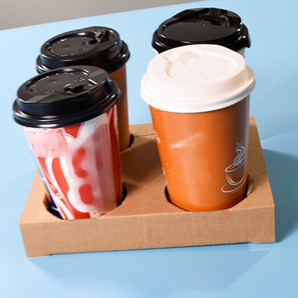 FOLOYORI 10pcs Drink Carrier Tray For Milk Tea And Paper Cup Holder Cup ...