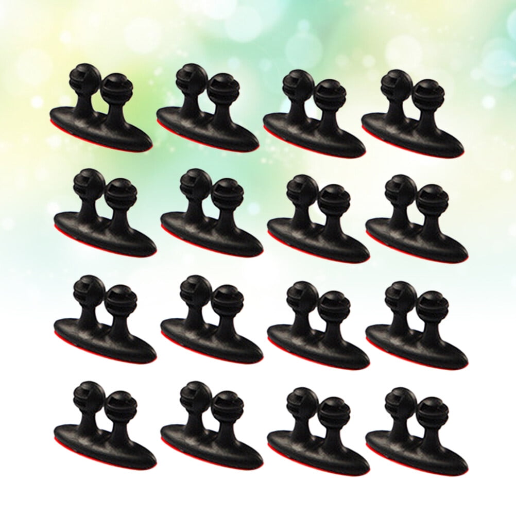 FOLOYORI 16Pack Headphone Fixation Clips for Vehicle Use and Desk 2.5x1 ...