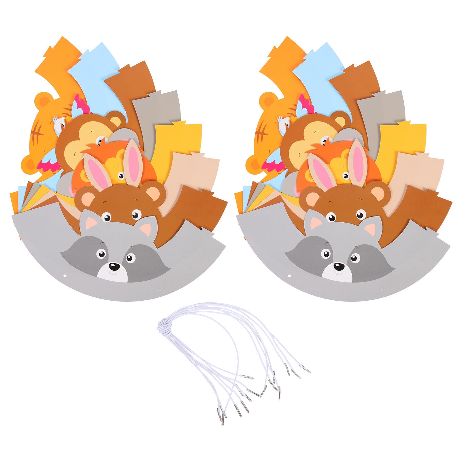 FOLOYORI 16Pack Jungle Animal Theme Birthday Party Hats for Kids ...