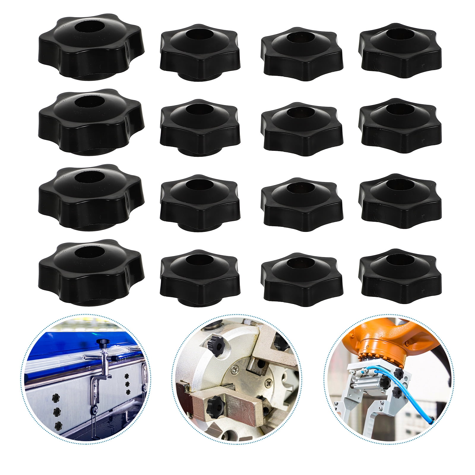 FOLOYORI 16Pcs Star Clamping Knob Ergonomic Hand Grip for Knob ...