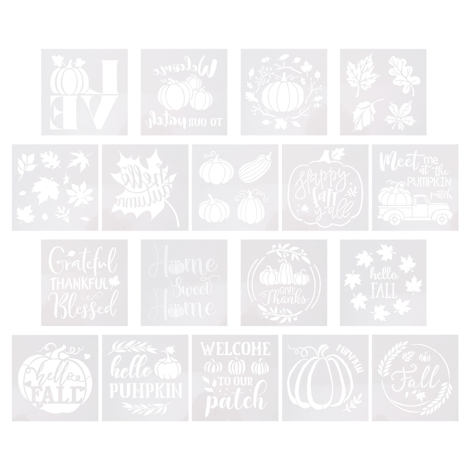 FOLOYORI 18Pcs Wall Painting Template Creative Drawing Stencil For Kids ...