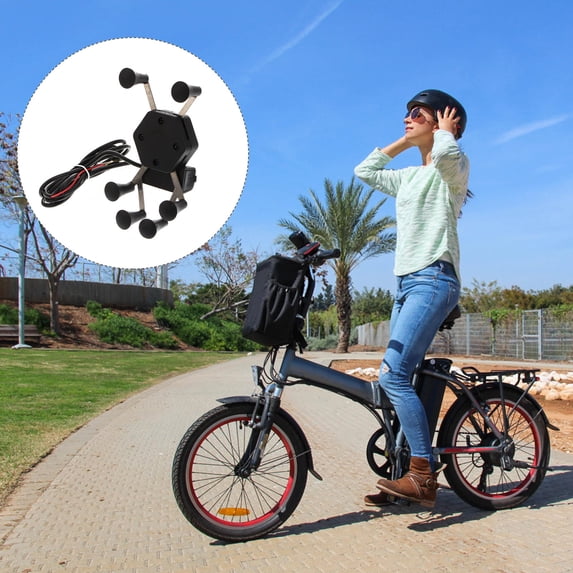 FOLOYORI 1Pack Black PVC Motorbike Handle Bracket Motorcycle Mount For ...
