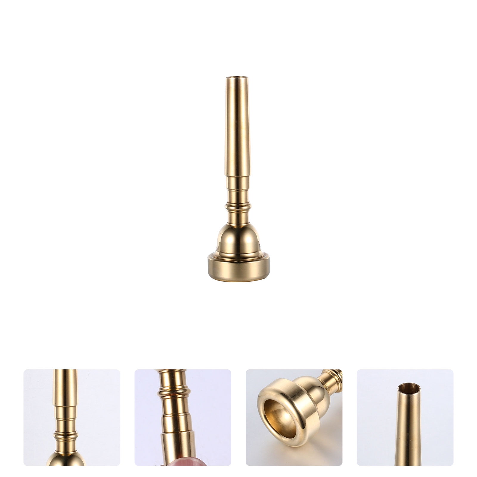 FOLOYORI 1Pack Golden Copper Trumpet Mouthpiece for Loud Sound and ...