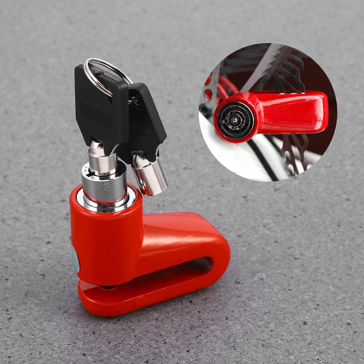 FOLOYORI 1Pack Red Metal Scooter Lock Anti Theft for Motorcycle Bike ...