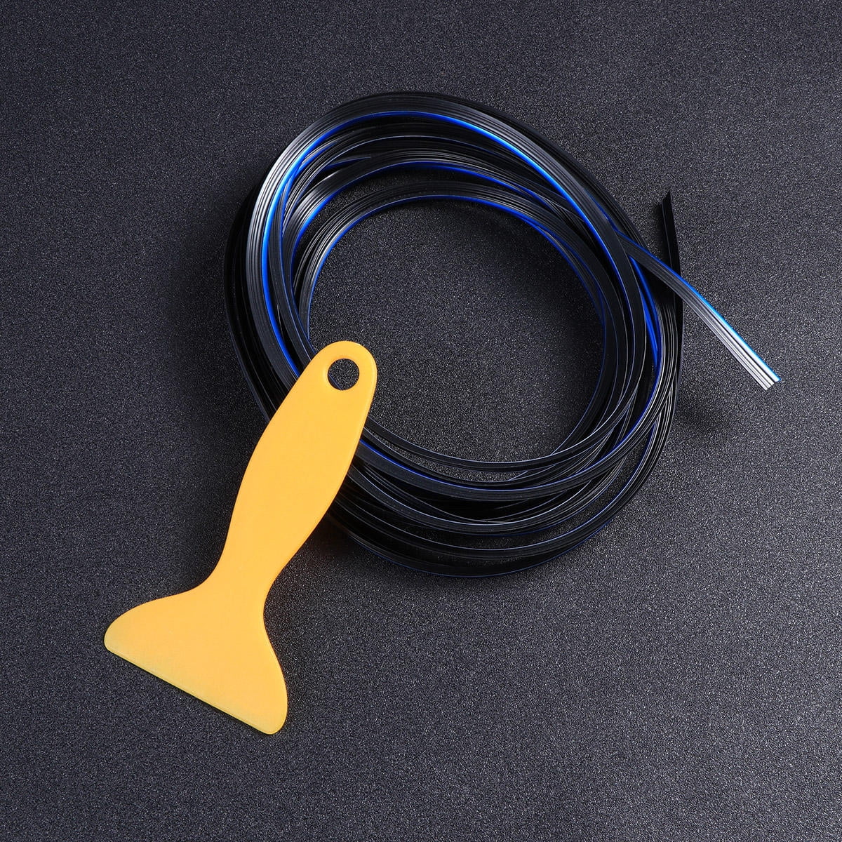 FOLOYORI 1Pcs Car Interior Decor 196.8Inch Electroplating Blue ...