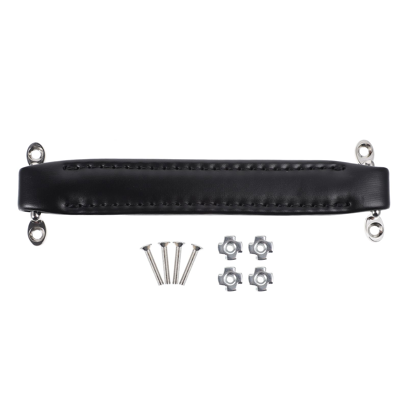 FOLOYORI 1Pcs Rectangular Black Artificial Leather AMP Speaker Handle ...