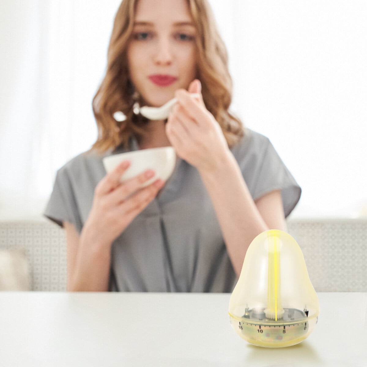 FOLOYORI 1Pcs Wind Up Timer Yellow Mechanical Kitchen Timer for Time ...