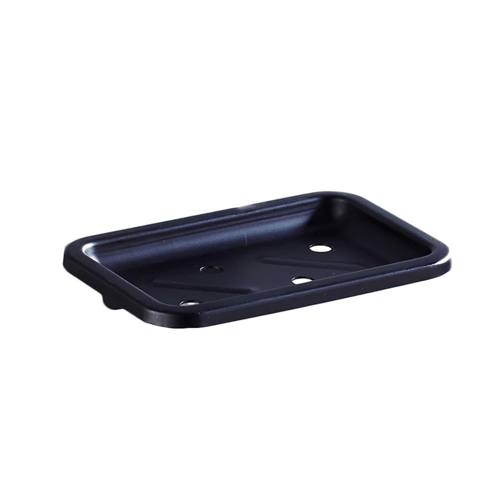 FOLOYORI 1Set Black Aluminium Soap Dish For Bathroom Tray With Storage ...