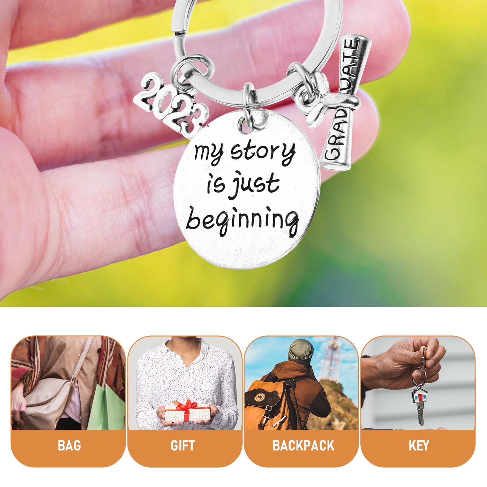 FOLOYORI 1Set Cool Keychain for Graduates Break Resistance Convenient ...